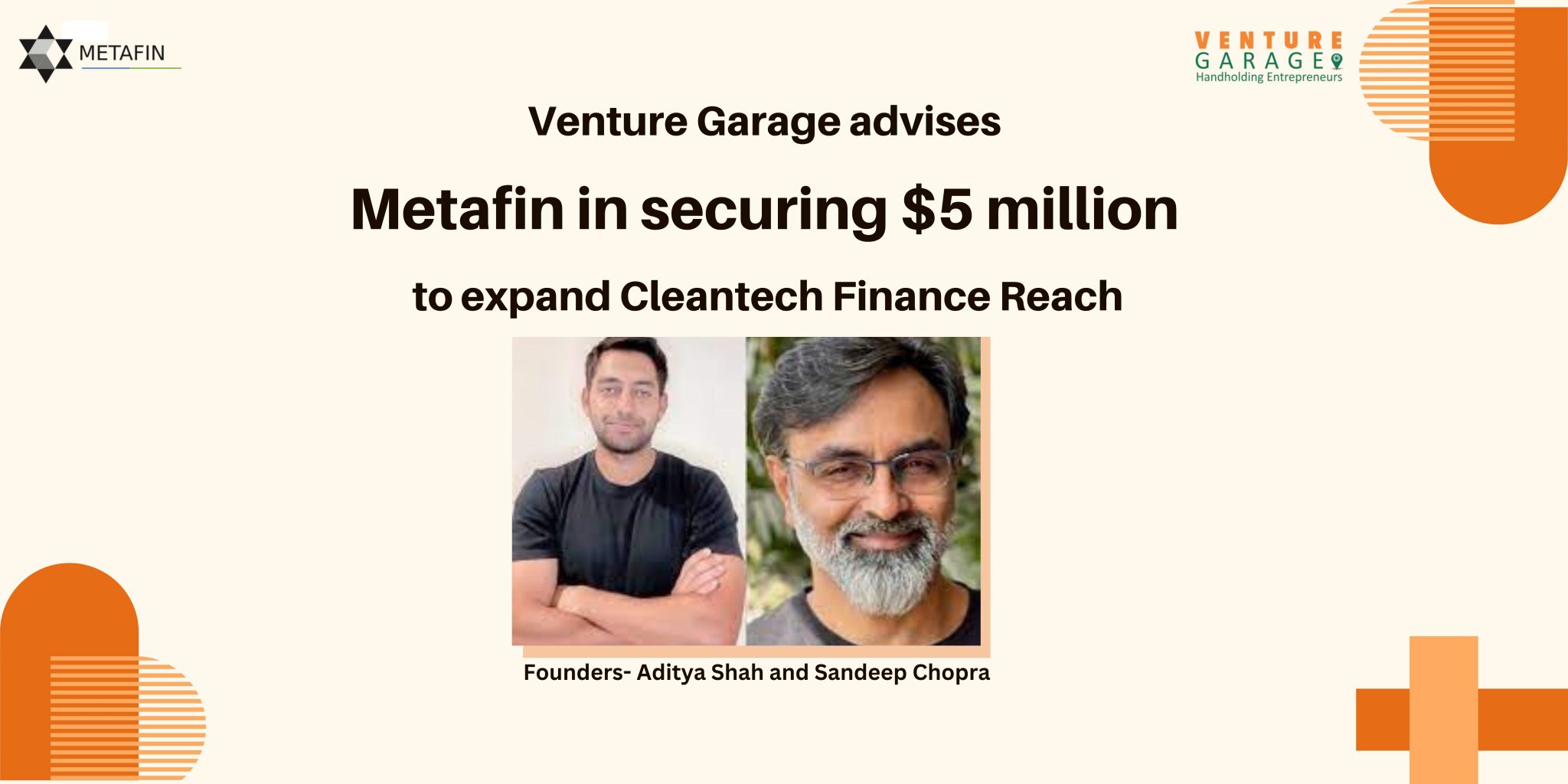 Metafin raises Funds - Venture Garage