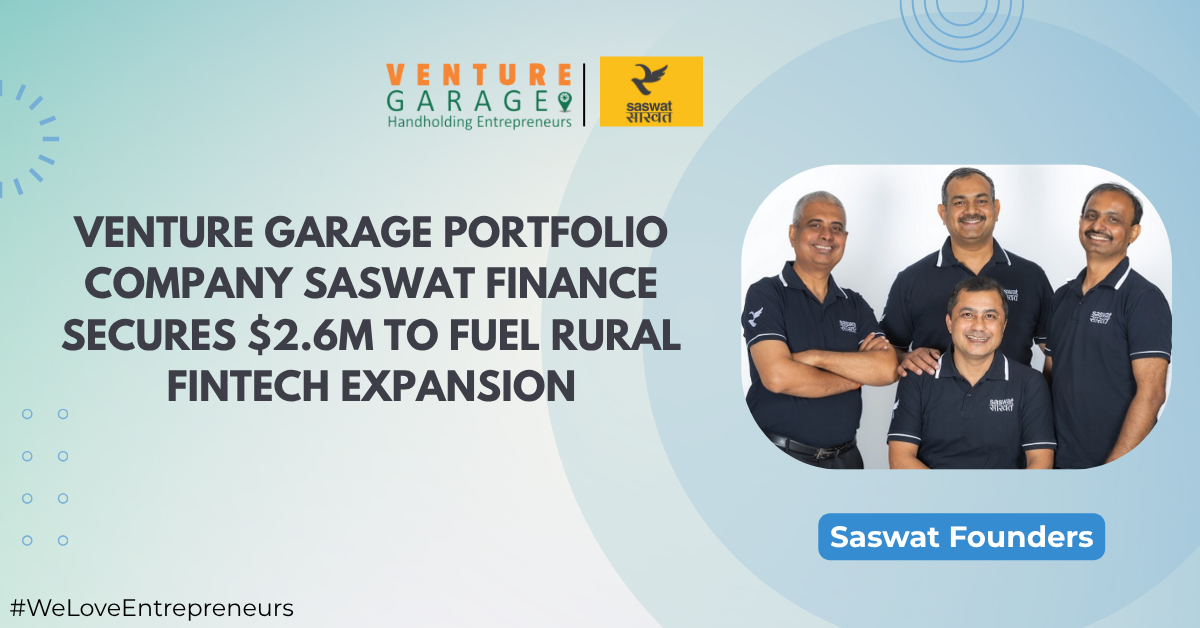 Saswat Raised Pre Series A - Venture Garage